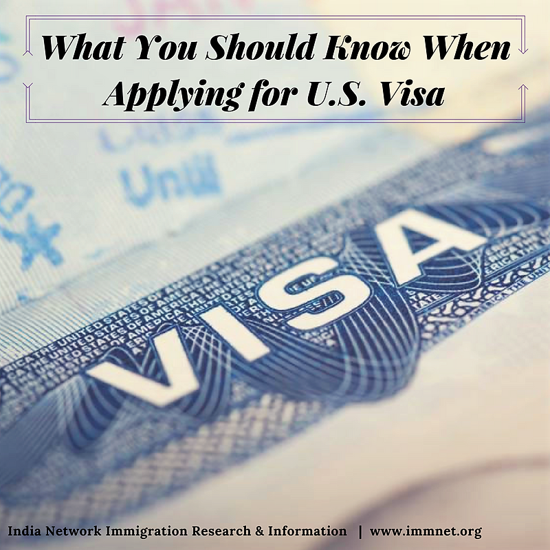 What you should know when applying for U.S. Visa - India Network ...